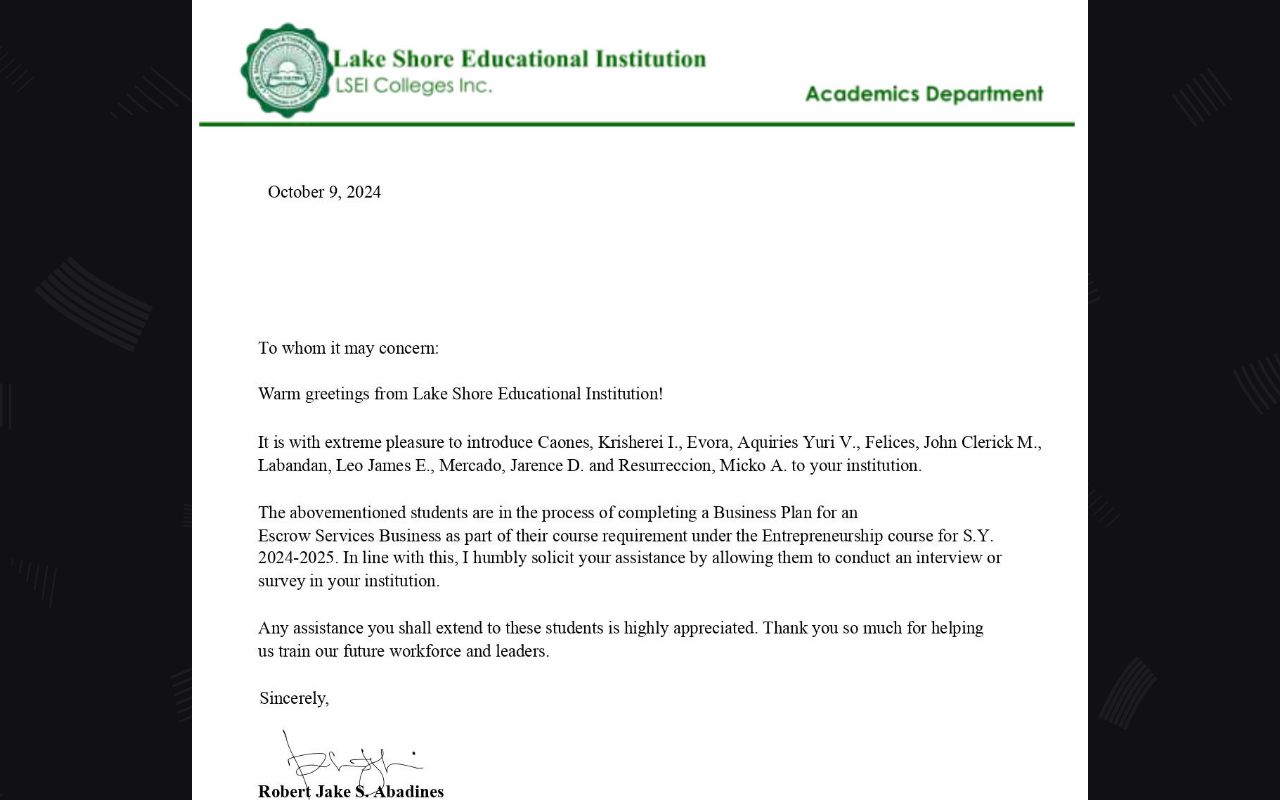 letter